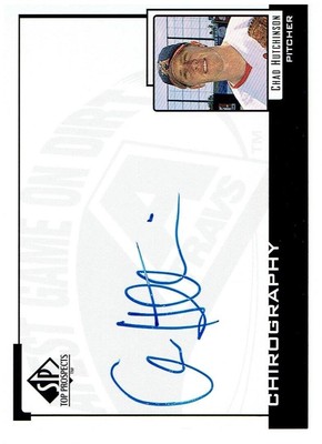Chad Hutchinson 2000 SP Top Prospects Chirography Autograph Card #Chu ...