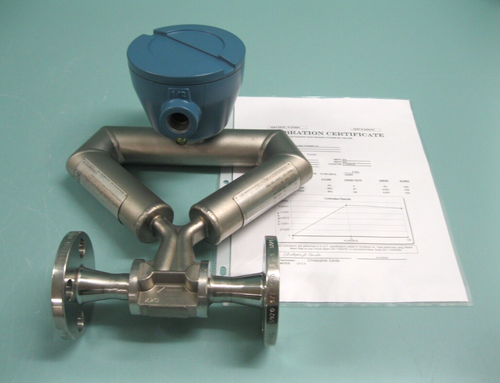 1/2" 150# Micro Motion CMF025 Flow Sensor 700 Core Processor CALIBRATED ...