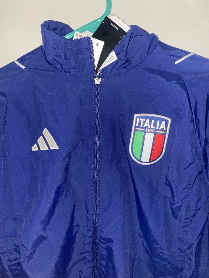 ADIDAS MENS ITALIA FOOTBALL FEDERATION FULL ZIP JACKET SIZE SMALL NWT ...