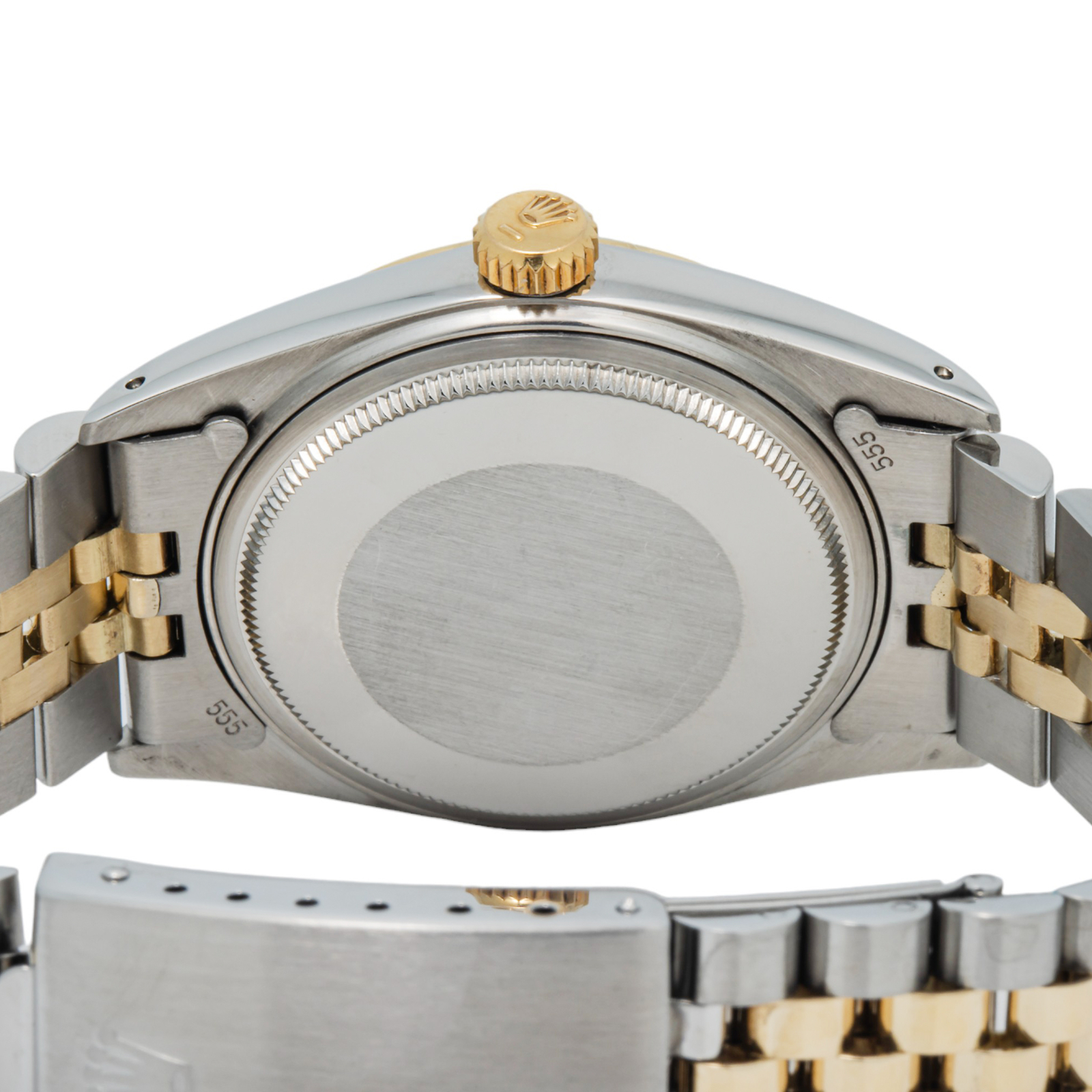 Rolex Datejust 16003 18K Yellow Gold Two Tone Jubilee White Matt Dial ...