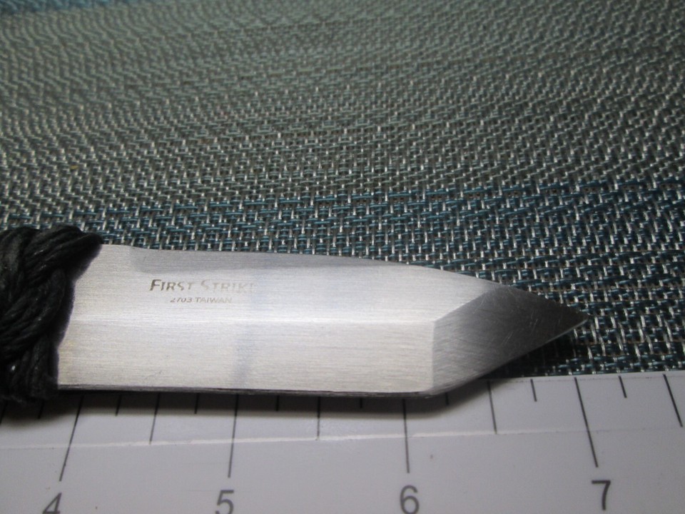 Black Handled CRKT 2703 First Strike Tanto Fixed Blade Knife | eBay