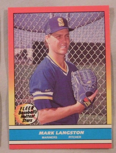 1988 Fleer Revco Baseball's Hottest Stars Mark Langston Mariners Lot of ...