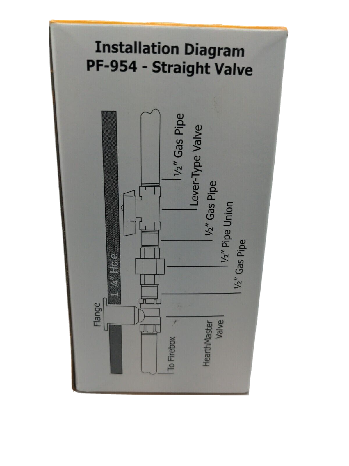 HearthMaster Pro Flex Fireplace Straight Valve Key & Flange PF-954-NIC ...