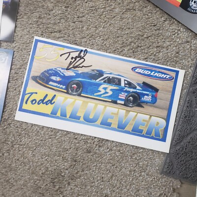 NASCAR Early Todd Kluever Autograph ASA Wisconsin Midwest Circuit Bud ...