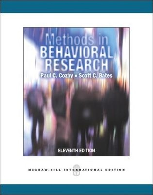 Methods in Behavioral Research by Bates, Scott Paperback / softback ...