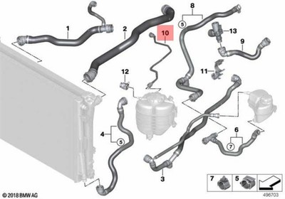 Genuine BMW Z4 G29 Z4 20i 30i Pipe Expansion Tank-Cylinder Head ...