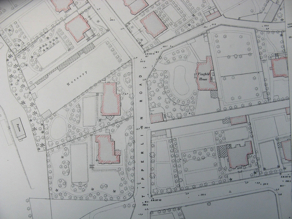 1895 Ordnance Survey Office Town Street Plan- Edinburgh Merchiston Map ...