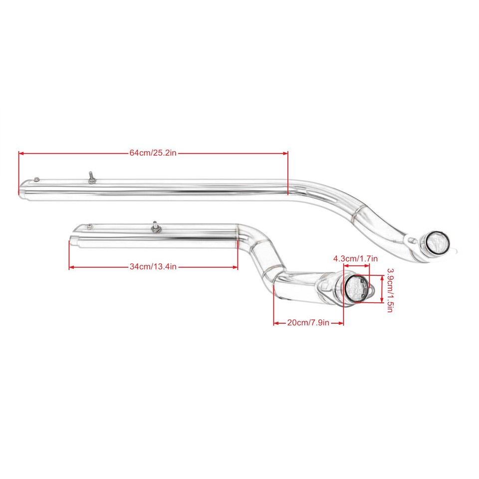 Shortshots Staggered Exhaust Pipe Kit Black For Honda Shadow 750 VT 750 ...