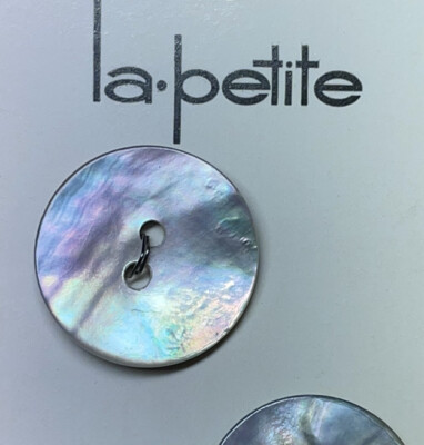 la petite Round Faux Shell Iridescent Buttons #192 ~ 3/4" (19mm) - 2 ...