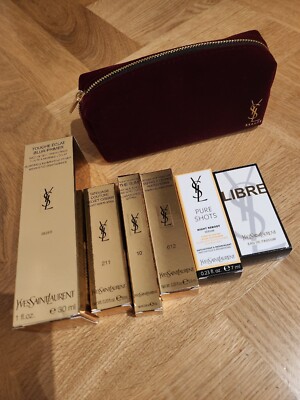YSL Yves Saint Laurent YSL BEAUTY BOX - BURGUNDY KIT Gift Set *BRAND ...