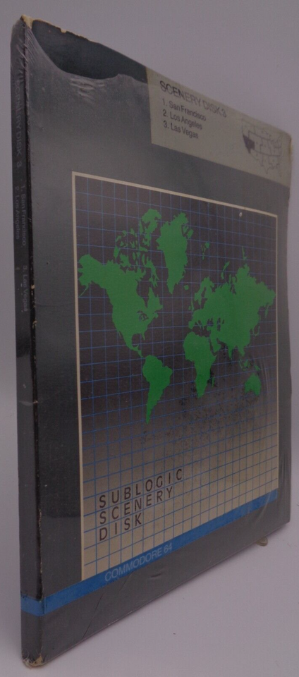 COMMODORE 64/128 -- FLIGHT SIMULATOR SCENERY DISK 3 (SUBLOGIC-DISK) # ...
