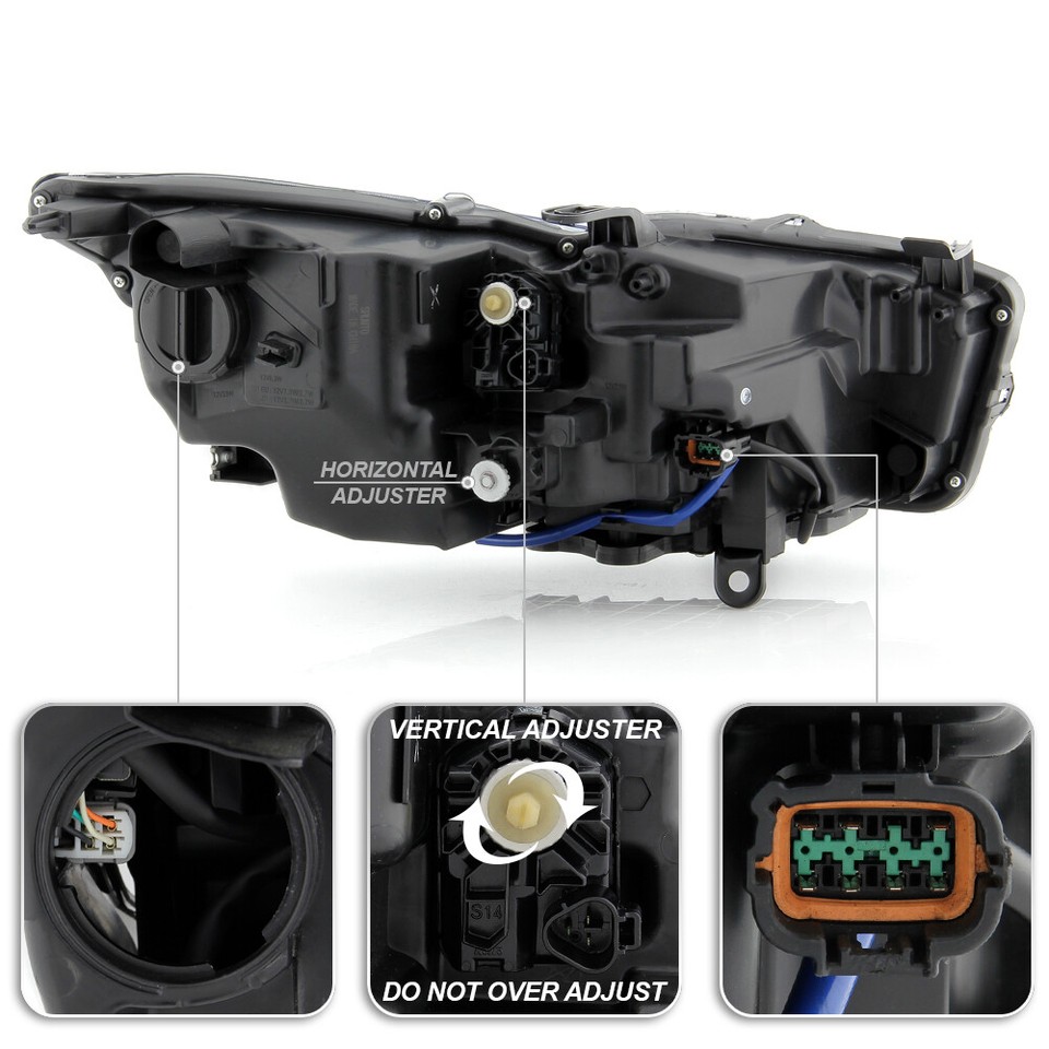 For 2014-2022 Infiniti Q50 w/o AFS LED DRL Projector Headlight Headlamp ...