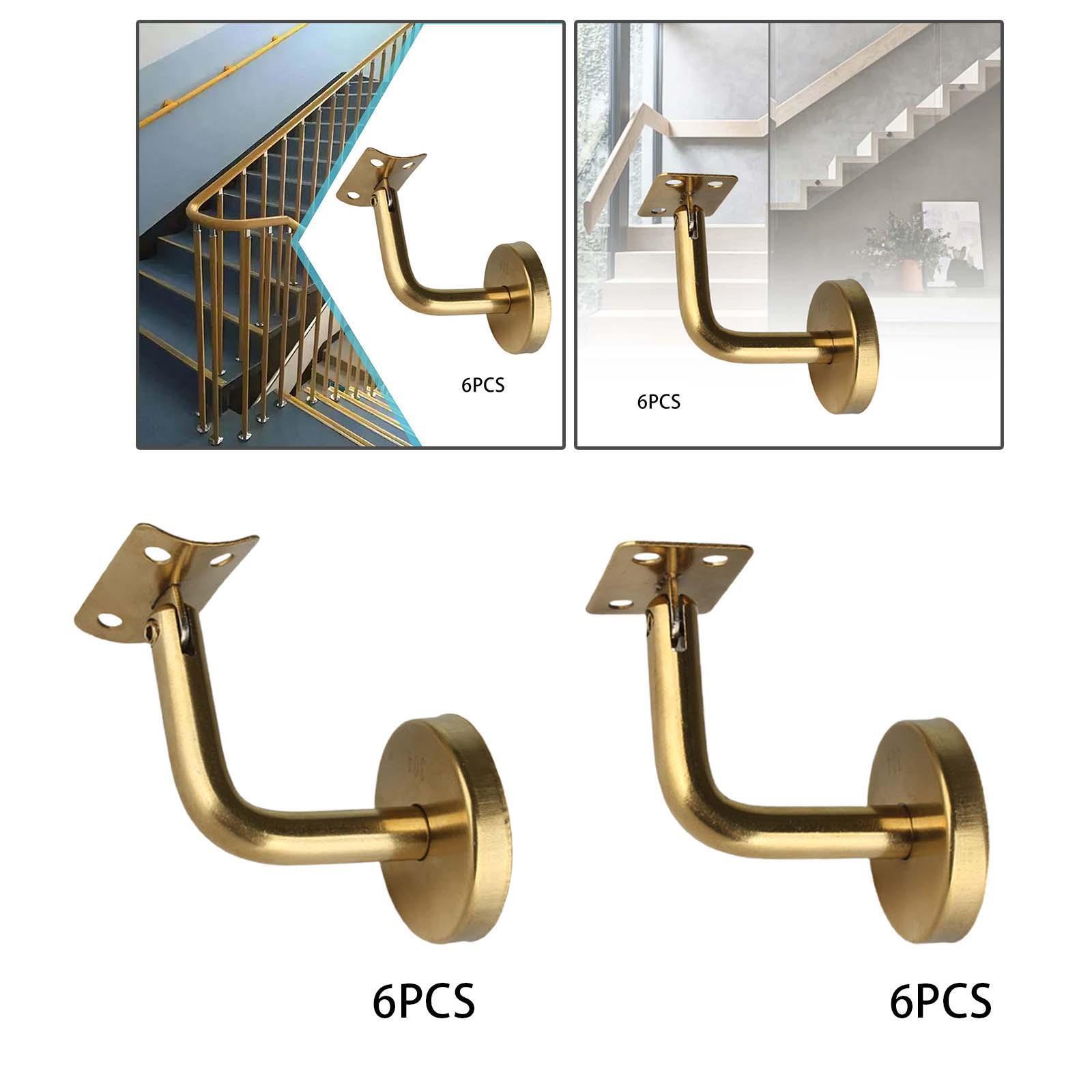 6Pcs Staircase Banister Support Modern Office Hand Rail Brackets for ...