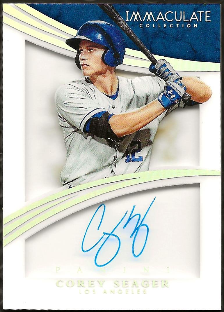 2015 Panini Immaculate Collection - Shadowbox Signatures Corey Seager ...