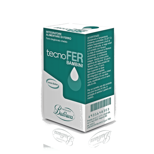 tecnoFER BAMBINI Iron (Ferrum) drops for babies and children. 30ml ...
