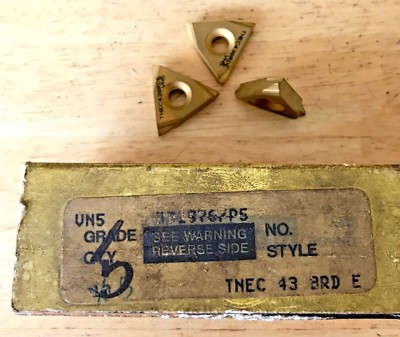 Kennametal Carbide Inserts - VN5 TNEC 43 8RD E - Qty. 3 NEW | eBay