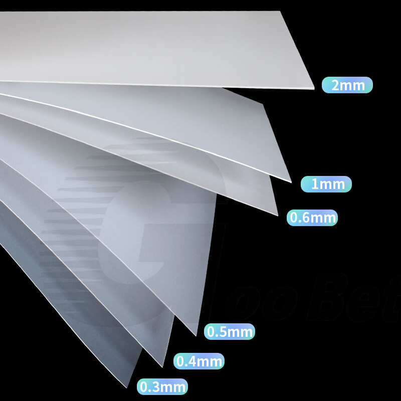 10pcs A4 Matt Clear Polypropylene Plastic Sheet 0.3mm-2mm Arts Crafts ...