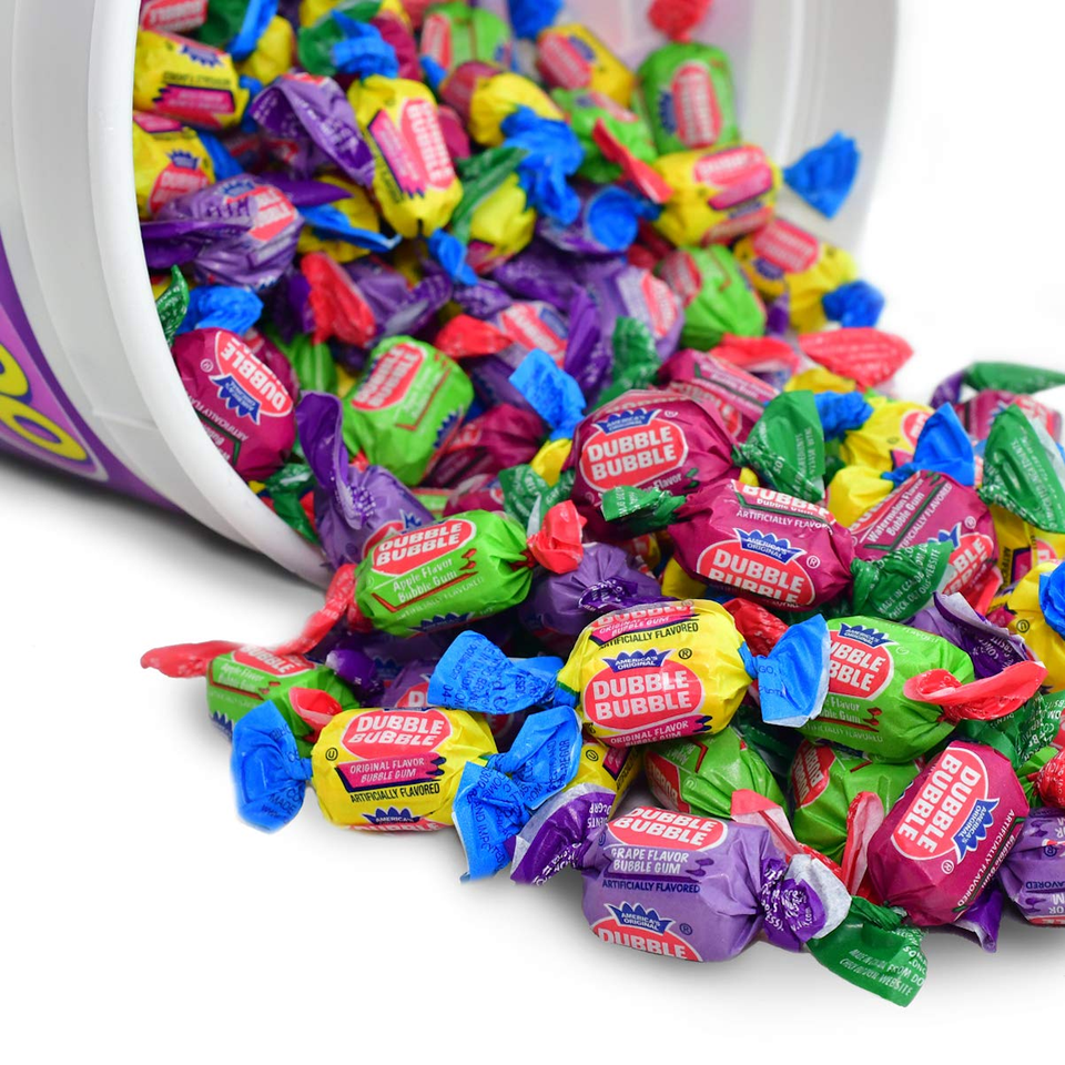 Dubble Bubble Gum - 300 Count Resealable Original, Watermelon, Apple ...