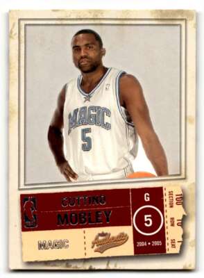 2004 Fleer Authentix #97 Cuttino Mobley Orlando Magic Basketball Car ID ...