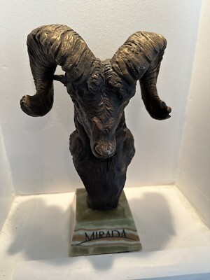 Steve Retzlaff Bronze Sculpture Ramhead 1996 | eBay