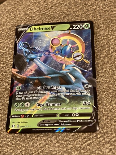 Dhelmise V 9/72 - Shining Fates - Ultra Rare - Pokemon Card TCG - #9/72 ...