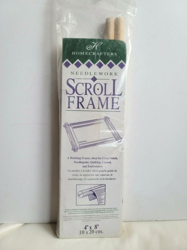 Homecrafters Needlework Scroll Frame 4"x8" Cross Stitch Needlepoint ...