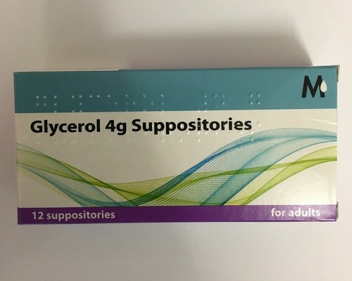 ADULT Constipation Relief Glycerin Glycerol 4g Suppositories Only 2 Per ...