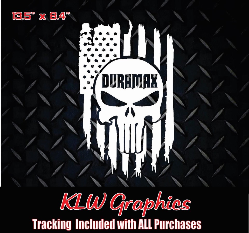 Duramax Decal Sticker Turbo Diesel Truck 6.6L 3.0L Crew Cab American ...