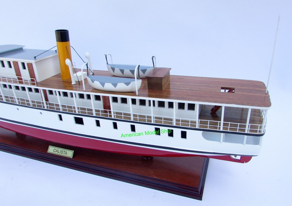 Calista Steamboat Ship Model 28" - Handcrafted Wooden Ship Model NEW | eBay