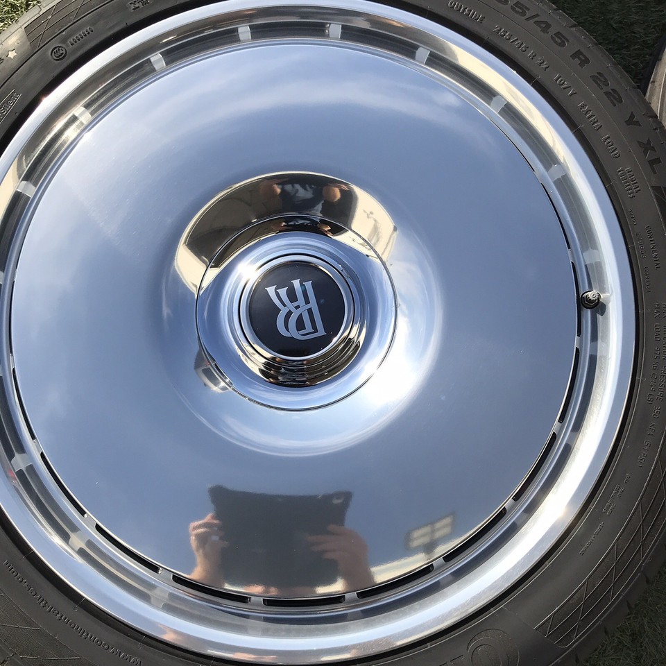 22 PHANTOM OEM GENUINE RIMS TIRES WHEELS STOCK FACTORY 22" ROLLS ROYCE ...