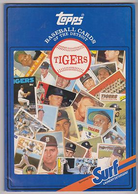 40% OFF 1987 Surf & Topps Detroit Tigers Baseball Card Book, Excellent ...