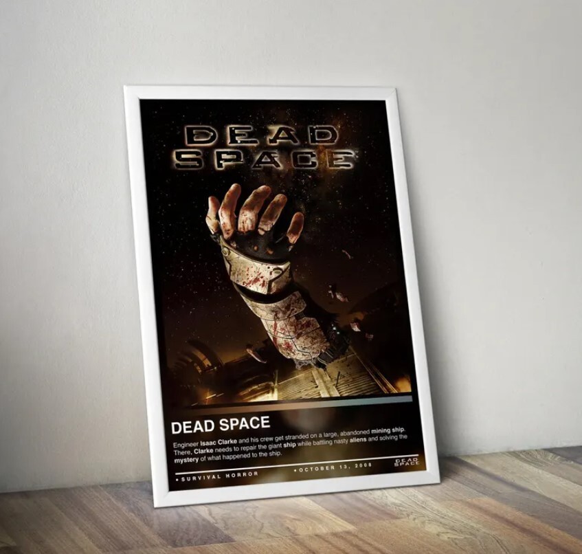 Dead Space Poster Print | Dead Space Cover | Gaming Poster | 4 Colors ...