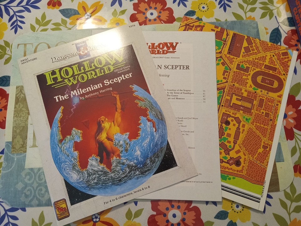 DUNGEONS & DRAGONS Milenian Sceptre module Hollow World 1992 TSR ...