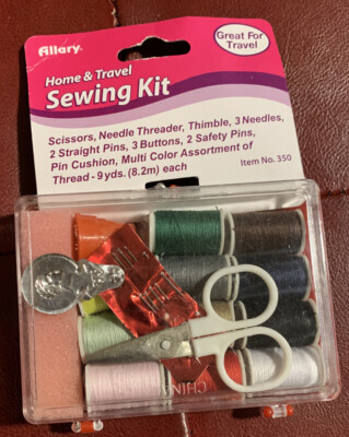 Allary Home and Travel Sewing Kit Needles Various Colored Thread ...