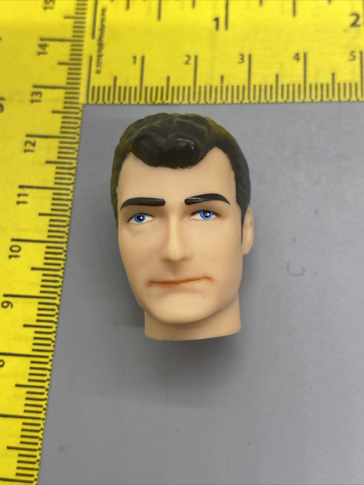 Caucasian Man Head Male 8" Mego scale 1/9 Figure Lt Leslie Star Trek Al ...