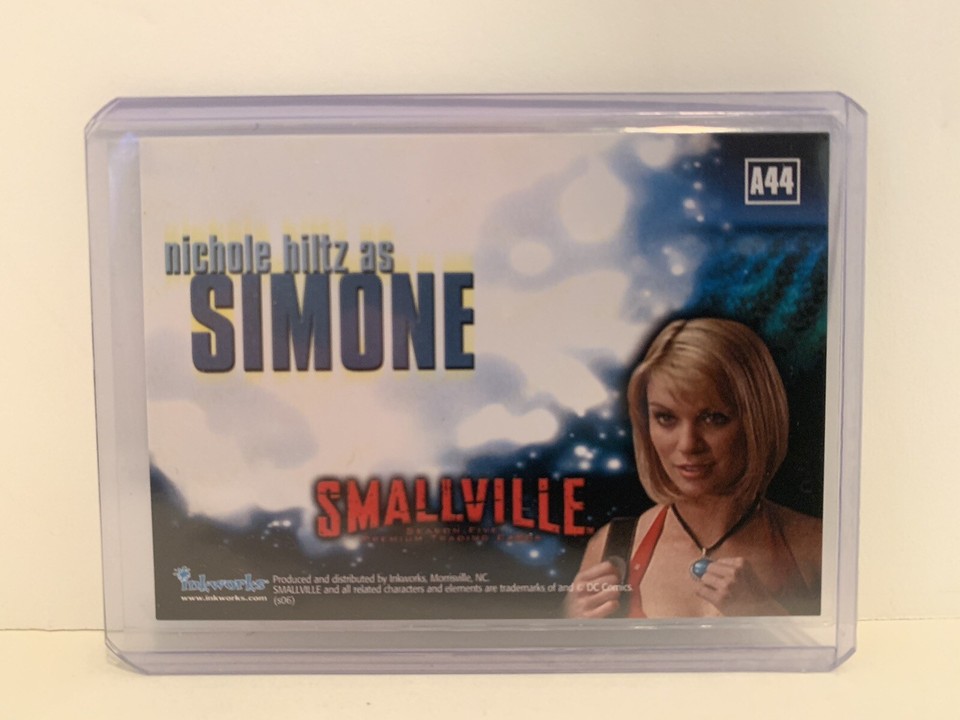 Smallville Season 5 Autograph A44 Michael Hiltz as Simone Superman | eBay