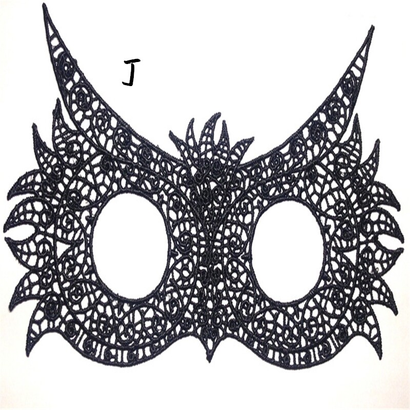 1X Sexy Schwarze Spitzenmaske Maskerade Face Eyek Dayk Frauen Hallowe ...