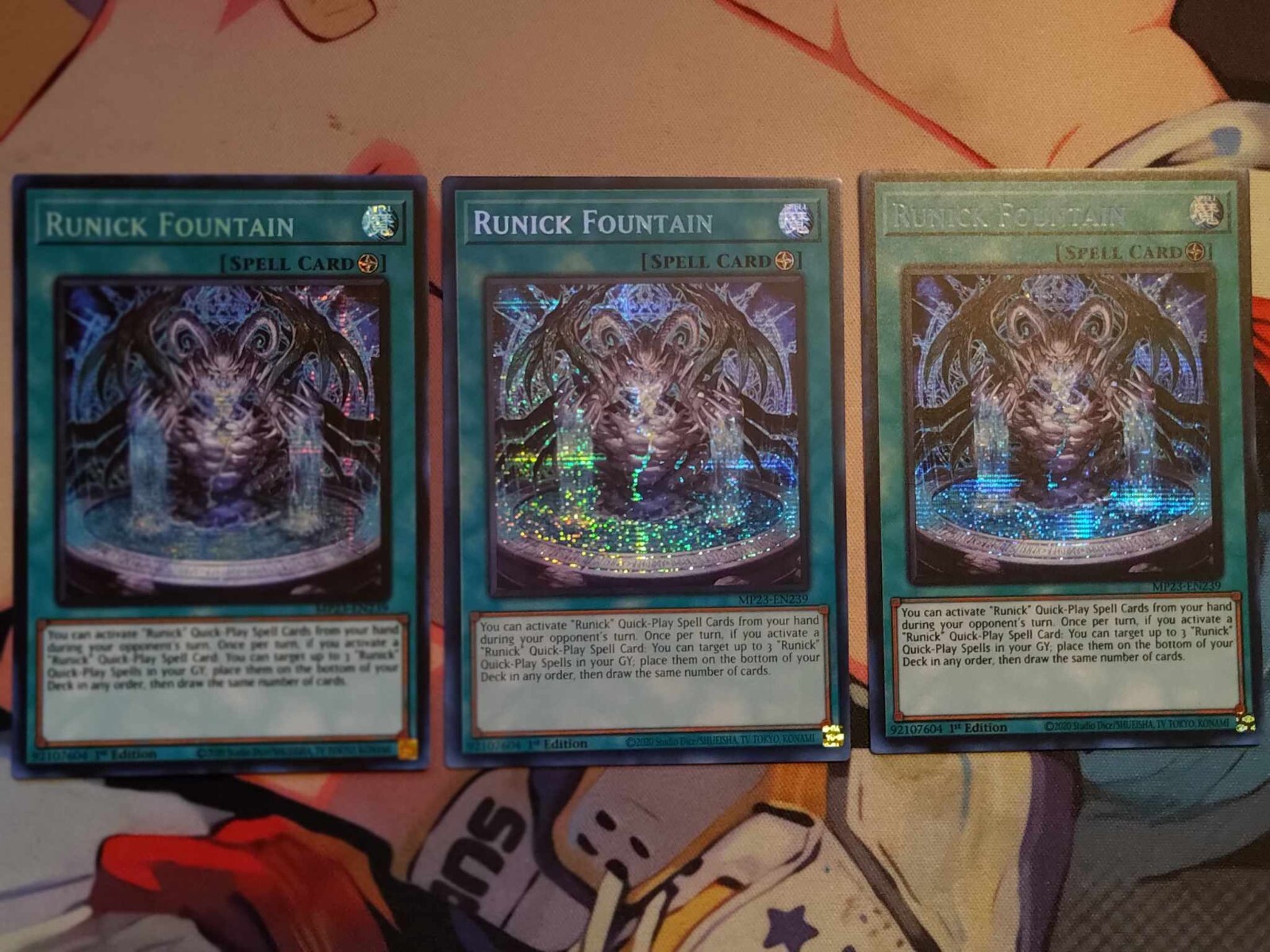 Runick Fountain Yu-Gi-Oh MP23-EN239 1st Edition X3 NM | eBay