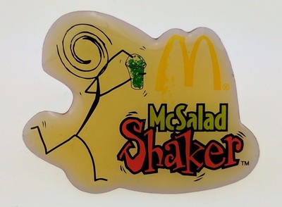 McDonald's McSalad Shaker Pin Stickman Promo Employee Crew Lapel ...
