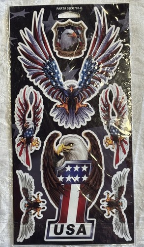 RIP N TEAR Lethal Threat EAGLE Biker Decal / Sticker TRUCK CAR RV TRAILER USA | eBay