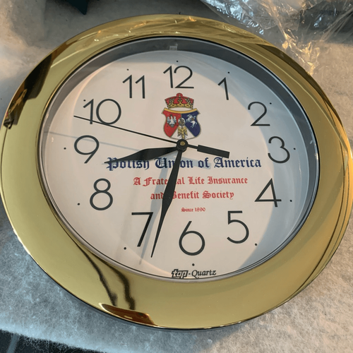 Polish Union Of America Top Quartz Clock *Works* | eBay