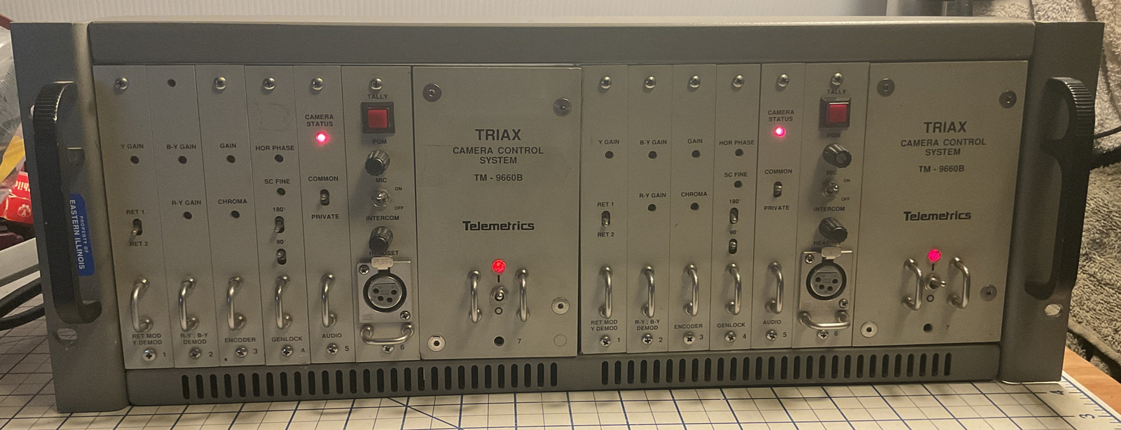 TELEMETRICS TM-9660B RACK MOUNT Camera Control System ‘’Triax” Base ...