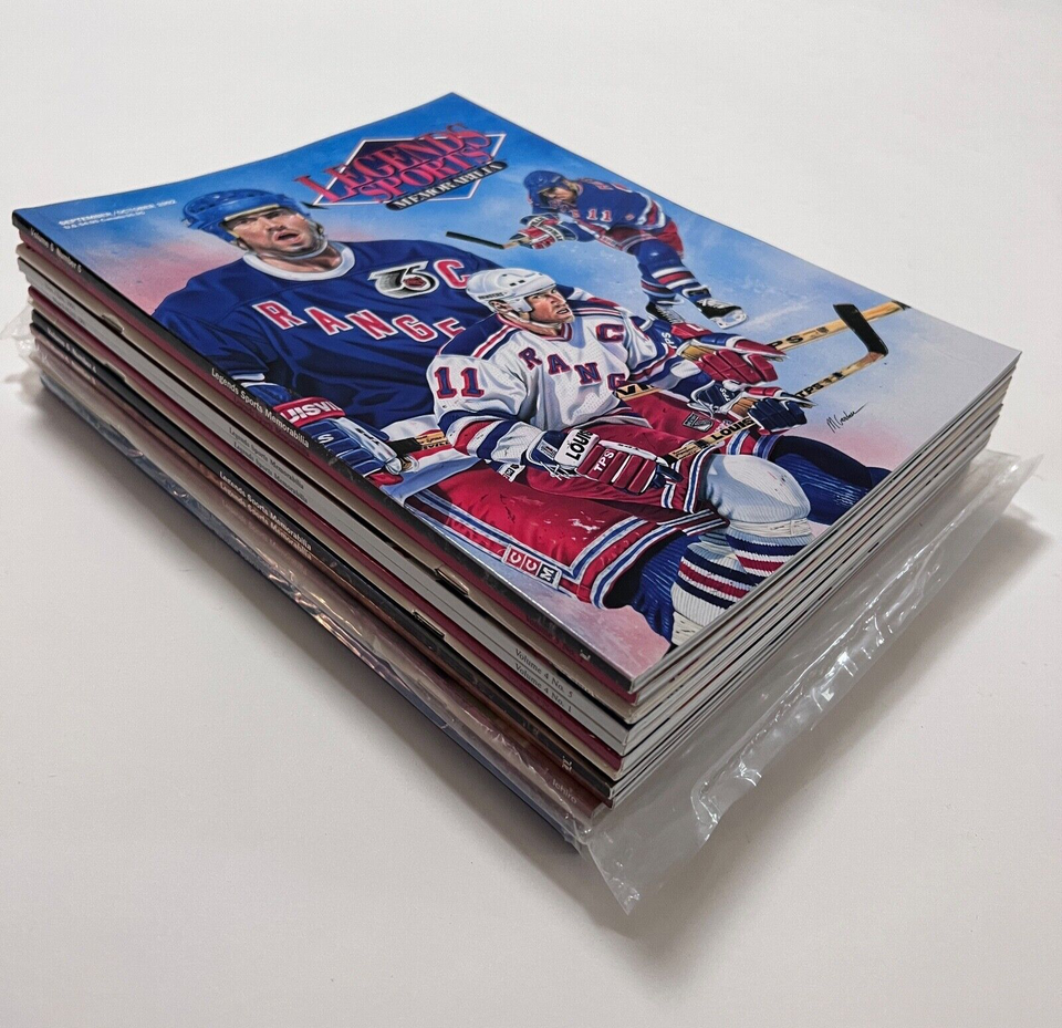 1990s Legends Sports Memorabilia Magazine Lot Baseball Football Uncut ...