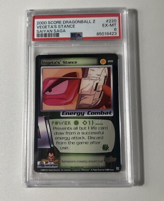 2000 Dragonball Z Vegeta's Stance #220 Saiyan Saga Rare PSA 6 EX-MT | eBay