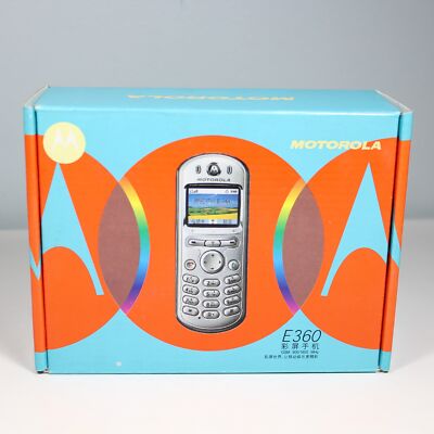Rare Vintage Motorola E360 Phone Silver International In Box ...