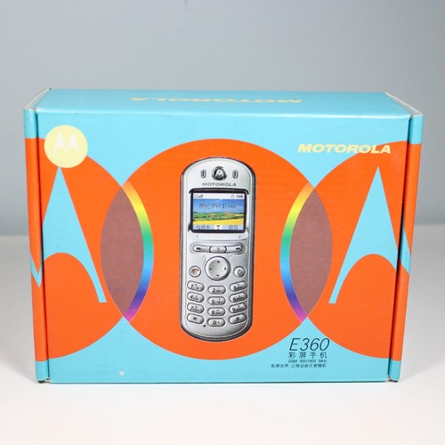 Rare Vintage Motorola E360 Phone Silver International In Box ...