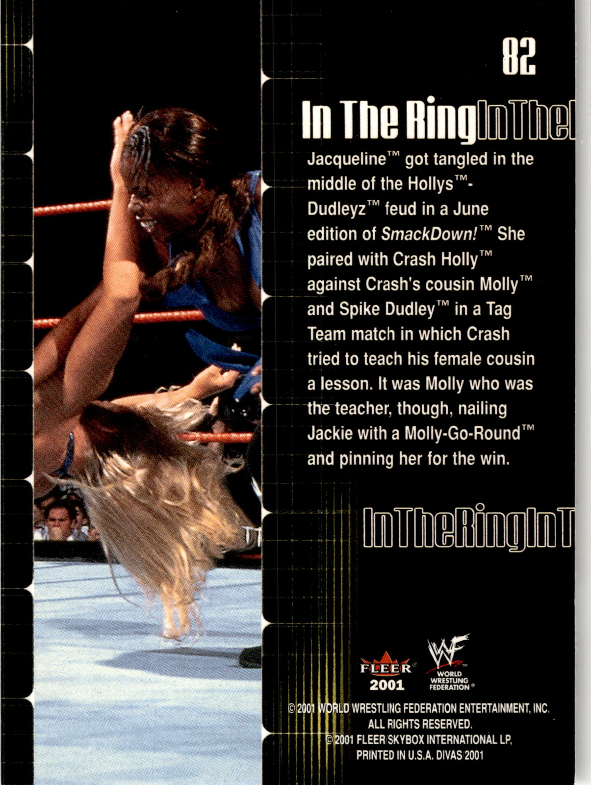 2001 Fleer WWF The Ultimate Diva Collection #82 Jacqueline / Molly ...