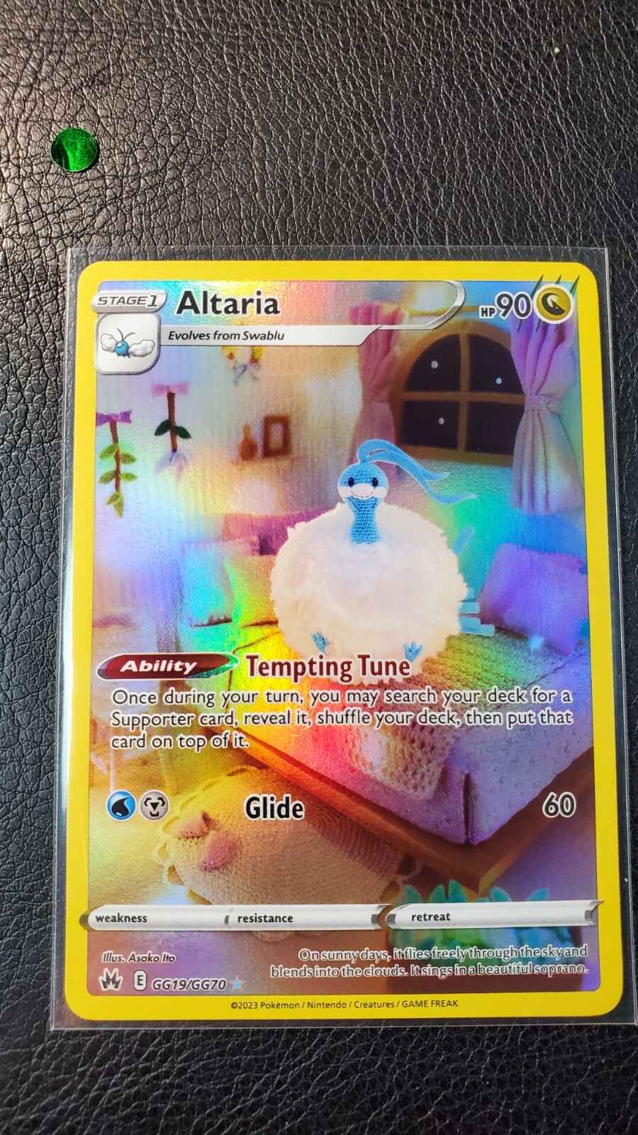 Altaria Alt Art HOLO GG19/GG70 M PF Pokémon Crown Zenith | eBay