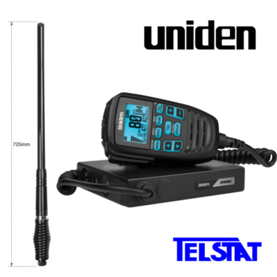 UNIDEN UH9060 4X4 Pack with AT970BKS 2.1dBi Heavy Duty Stubby Antenna ...