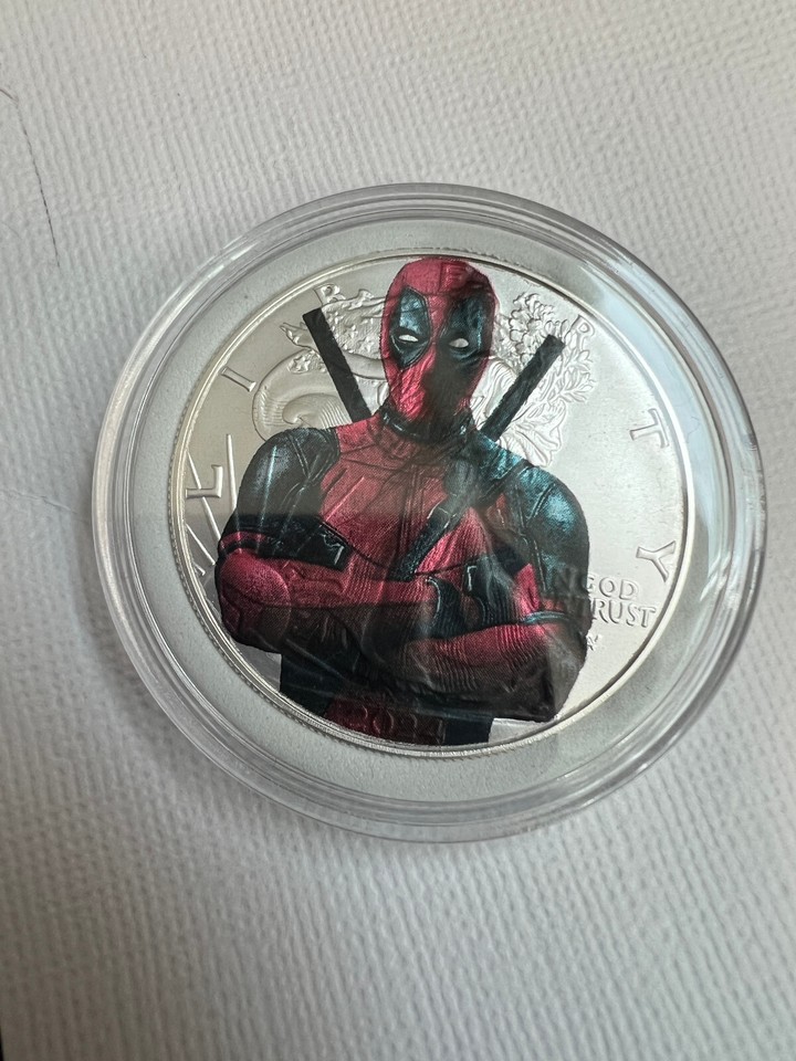 Deadpool - American Silver Eagle 1oz. .999 Limited Edition Silver ...